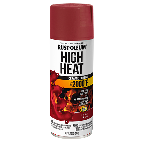Rust-Oleum High Heat - Flat Red — Automotive Art Guyana