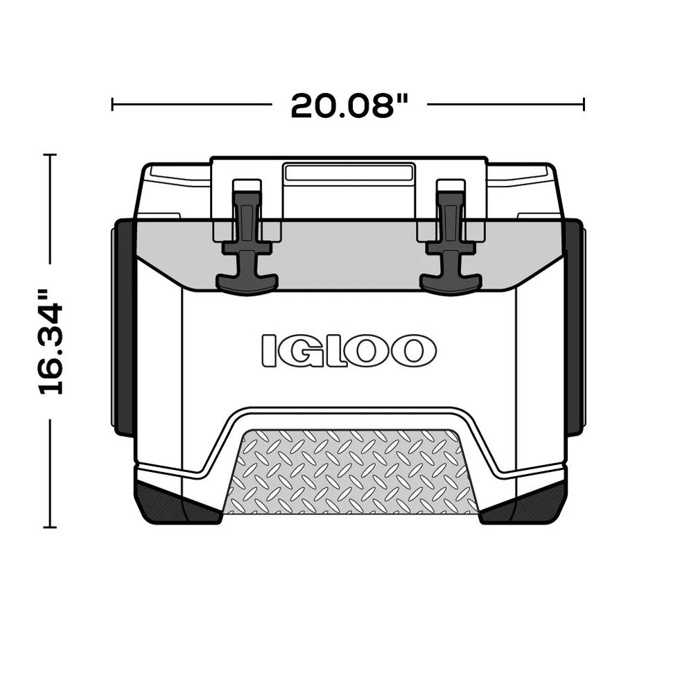 Igloo BMX 25 QT Cooler (Rugged Blue/Tactical Grey) — Automotive Art Guyana