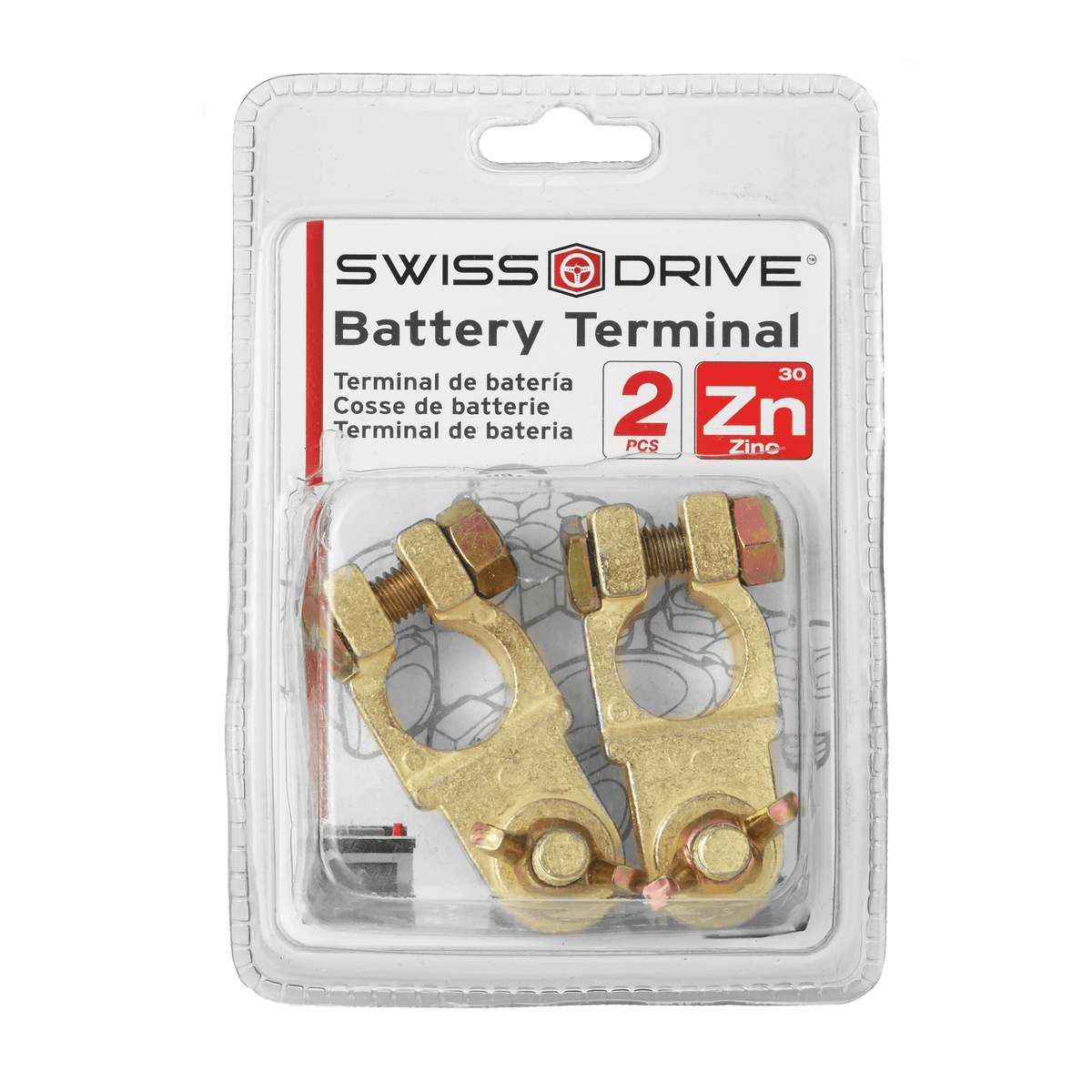 Swiss Drive Zinc Battery Terminal (2Pc)- P112996 — Automotive Art Guyana